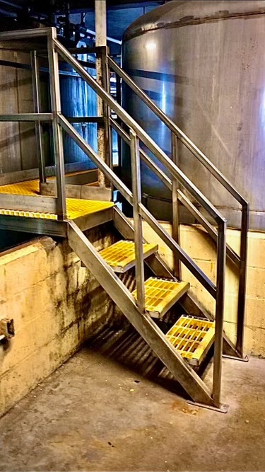 Stainless Steel Tank Catwalk | All Pro Mechanical & Fabrication